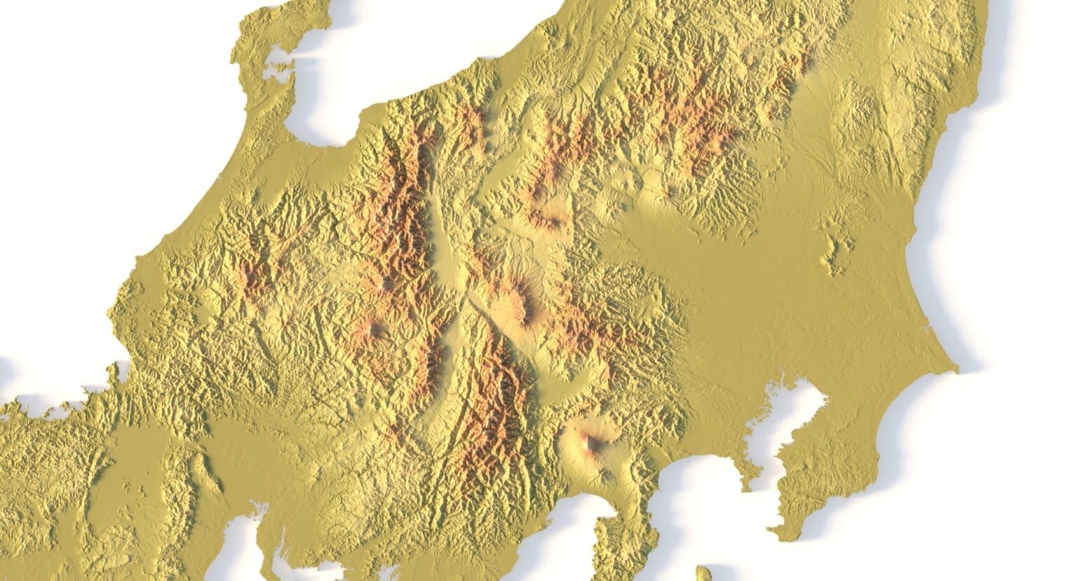 Japan Topographic Map – STL Model for 3D Printing & CNC