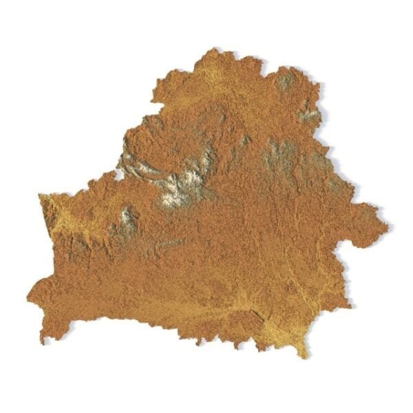 Relief map of Belarus | 3D Models and 3D Maps