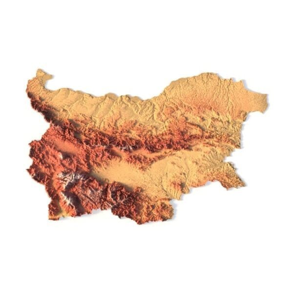 Relief map of Bulgaria | 3D Models and 3D Maps