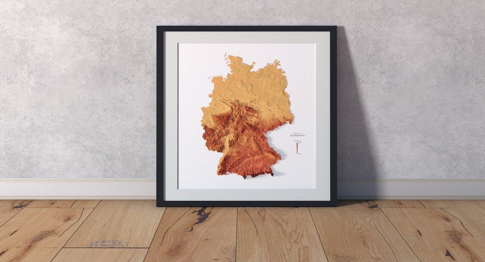 Relief map of Germany | 3D Models and 3D Maps