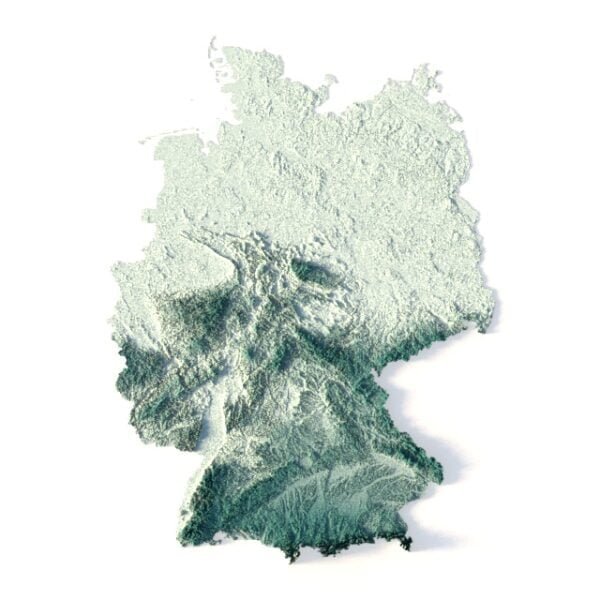 Relief map of Germany | 3D Models and 3D Maps