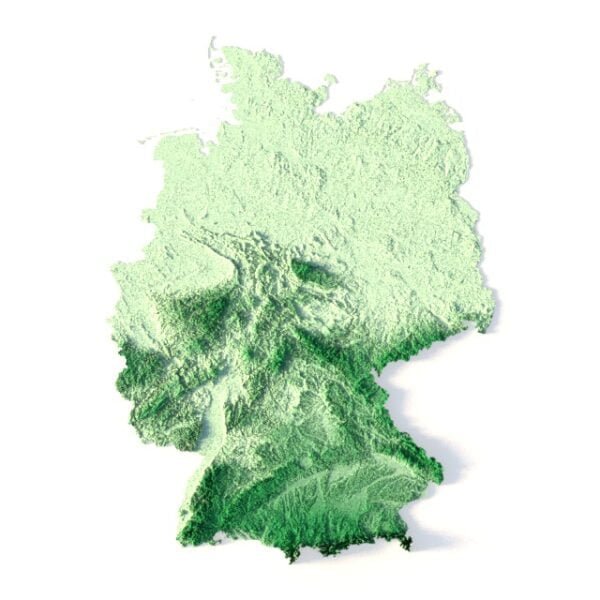 Relief map of Germany | 3D Models and 3D Maps