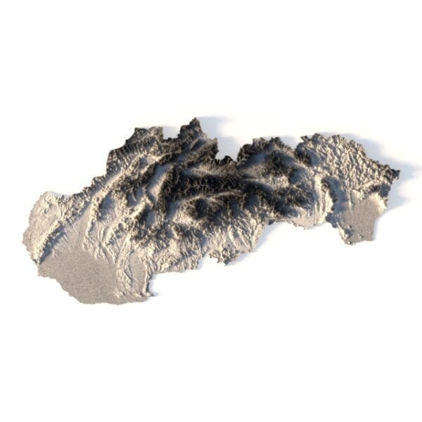 Relief map of Slovakia | 3D Models and 3D Maps