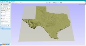 State of Texas terrain 3D Print model | 3D Models and 3D Maps