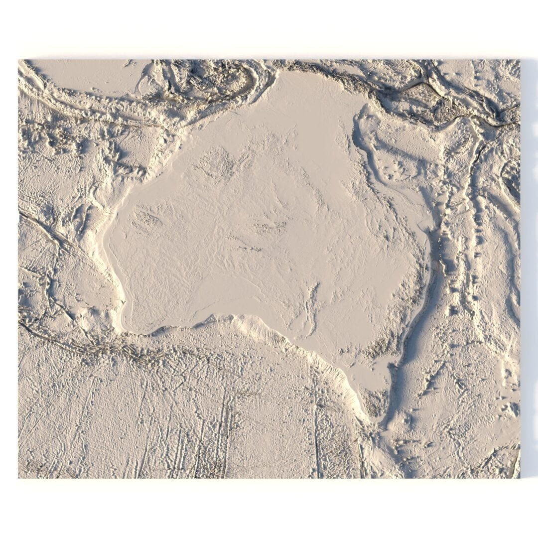 Australia Terrain 3D Model | Elevation and Landform Mapping