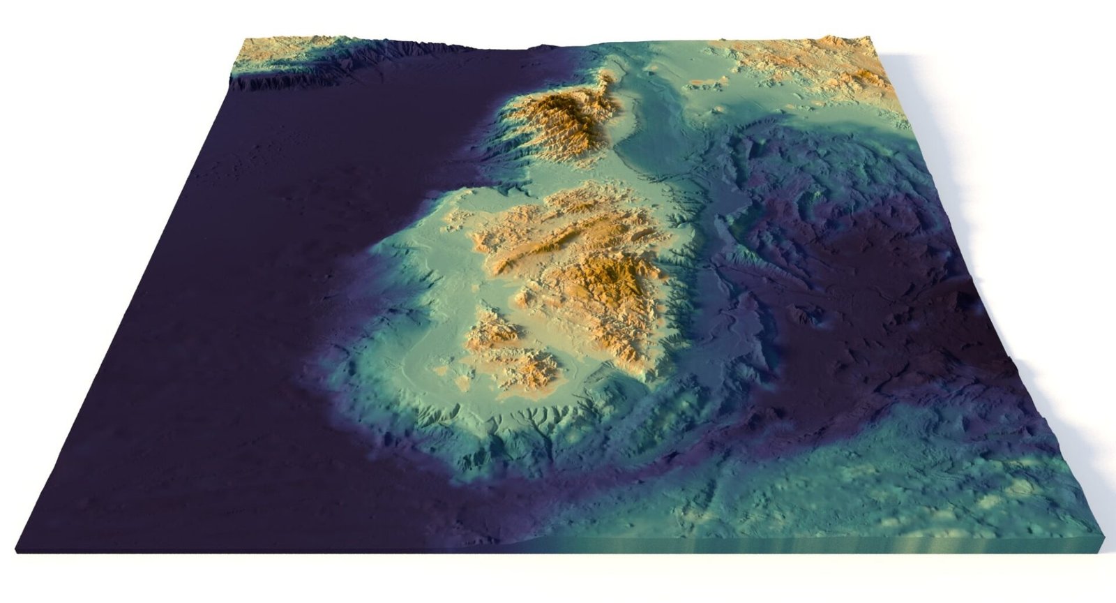 Corsica and Sardinia 3D model | Custom 3D Models and 3D Maps