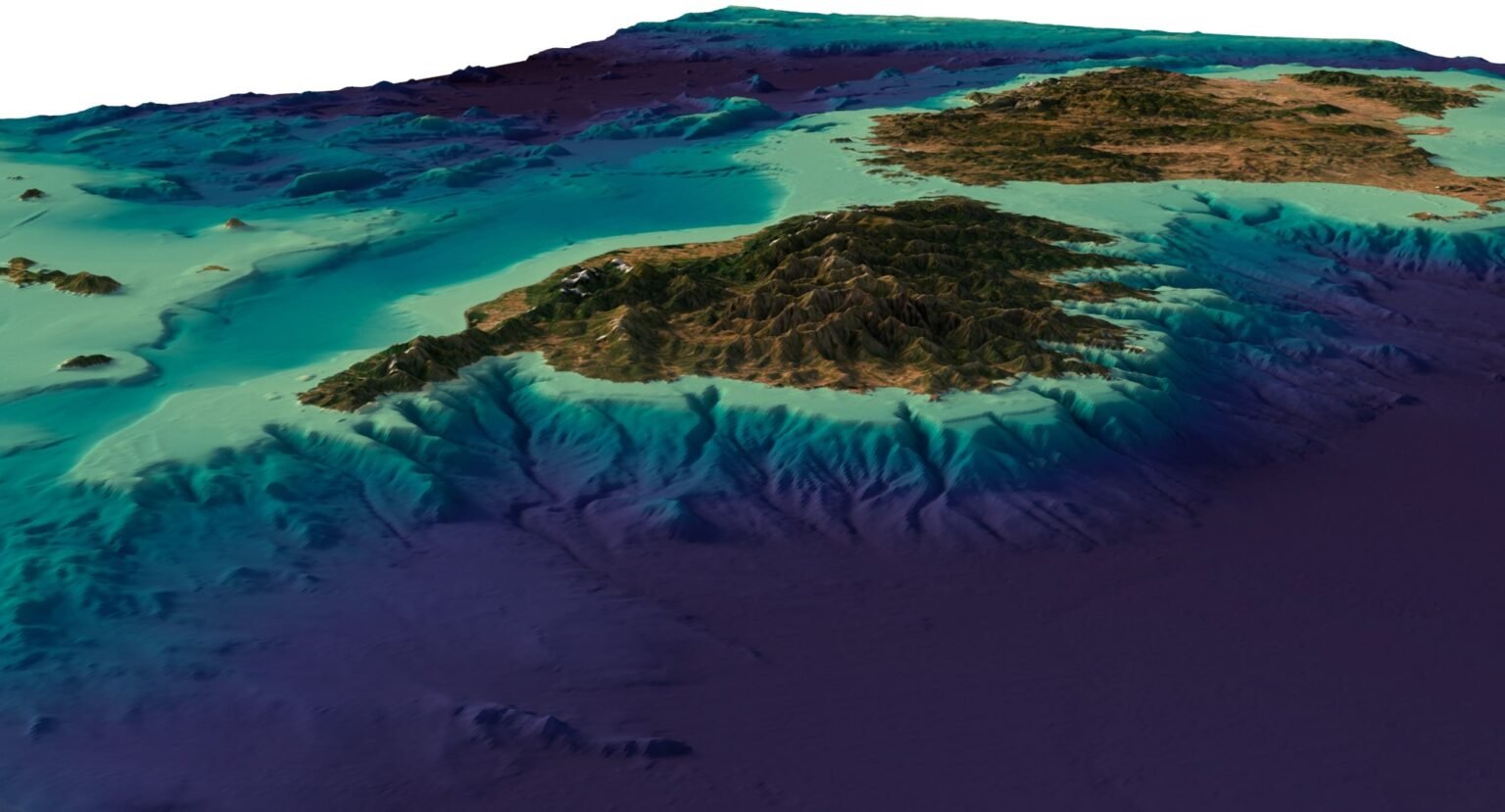 Corsica and Sardinia 3D model | Custom 3D Models and 3D Maps