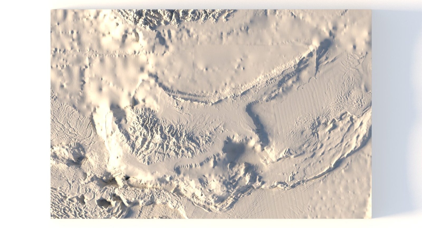 Cyprus 3D terrain without water | Custom 3D Models and 3D Maps