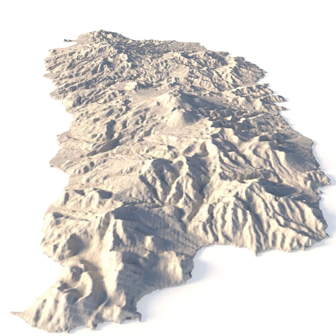 Dominica terrain 3D Print model | 3D Models and 3D Maps