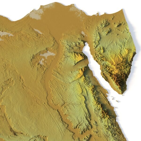 Egypt terrain 3D Print model | 3D Models and 3D Maps
