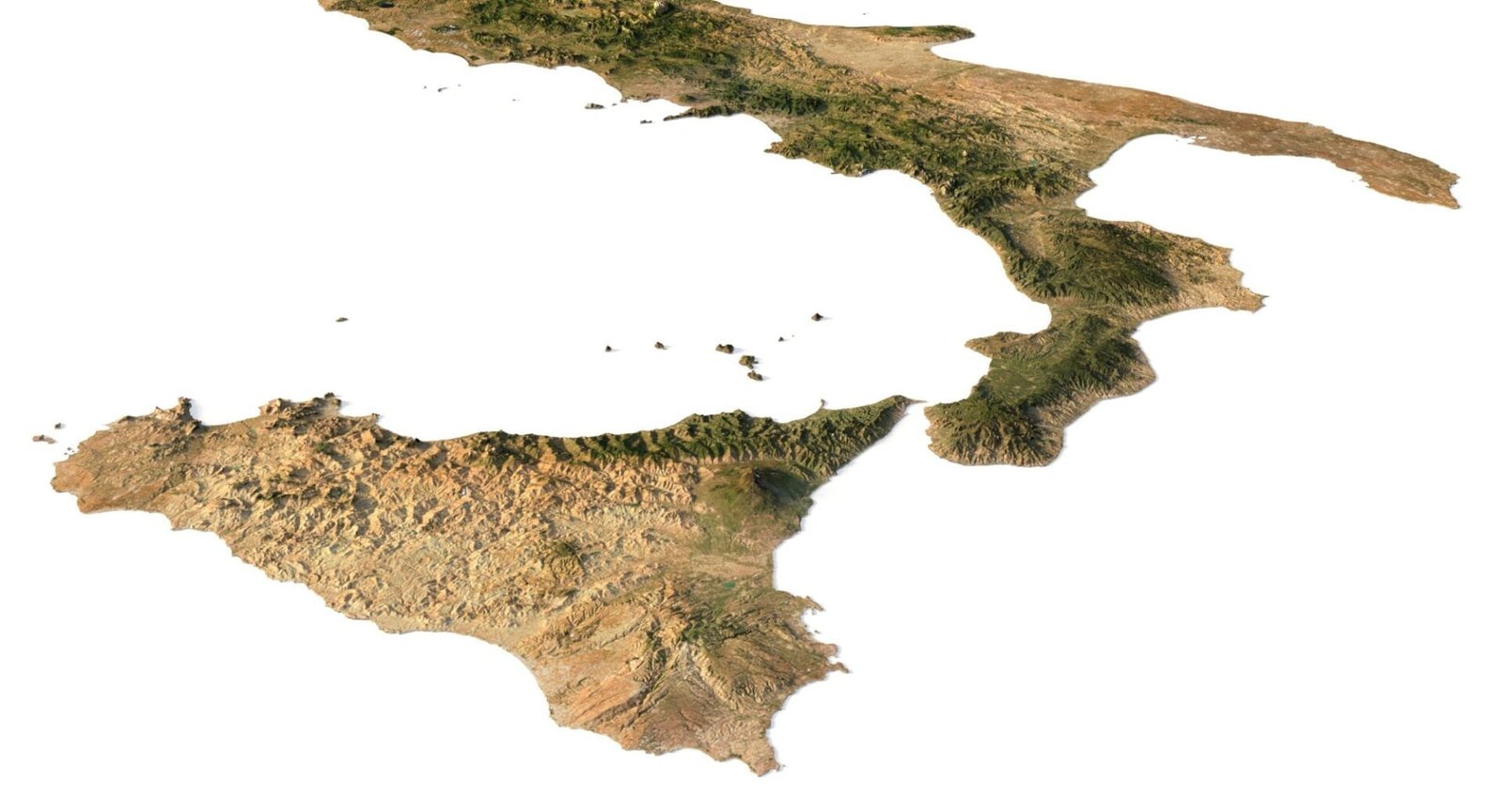 Italy terrain 3D model | Custom Italy terrain 3D model