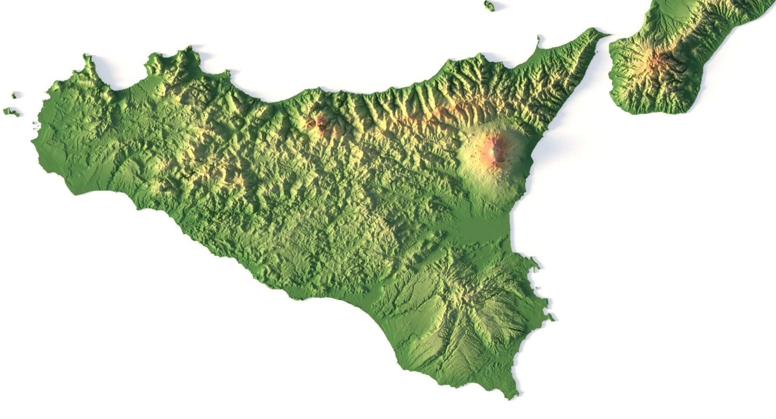 3D map of Italy. Buy 3D elevation map of Italy
