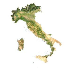 Italy 3D Terrain Model – C4D/OBJ with Satellite Texture and LODs
