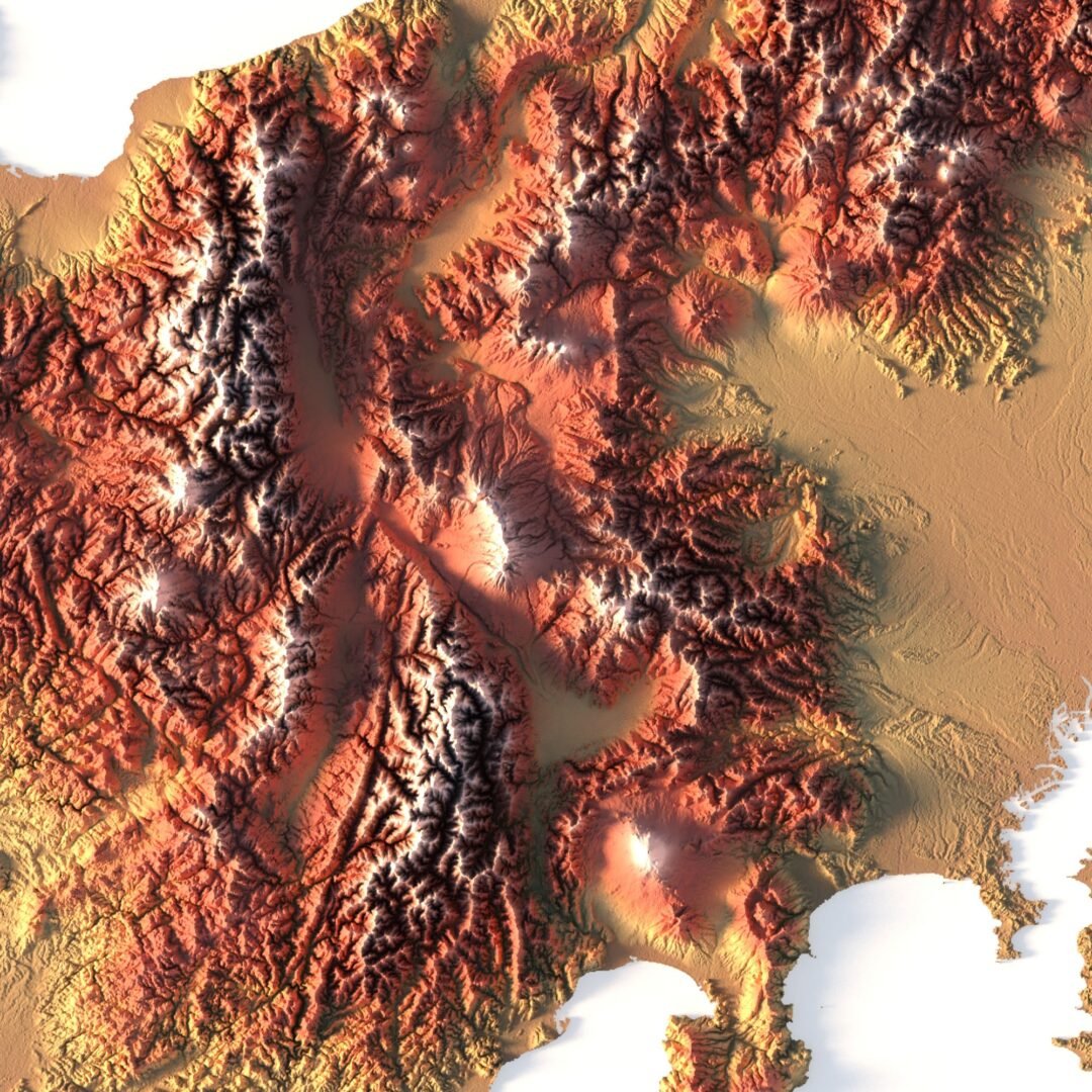 Relief map of Japan | 3D Models and 3D Maps