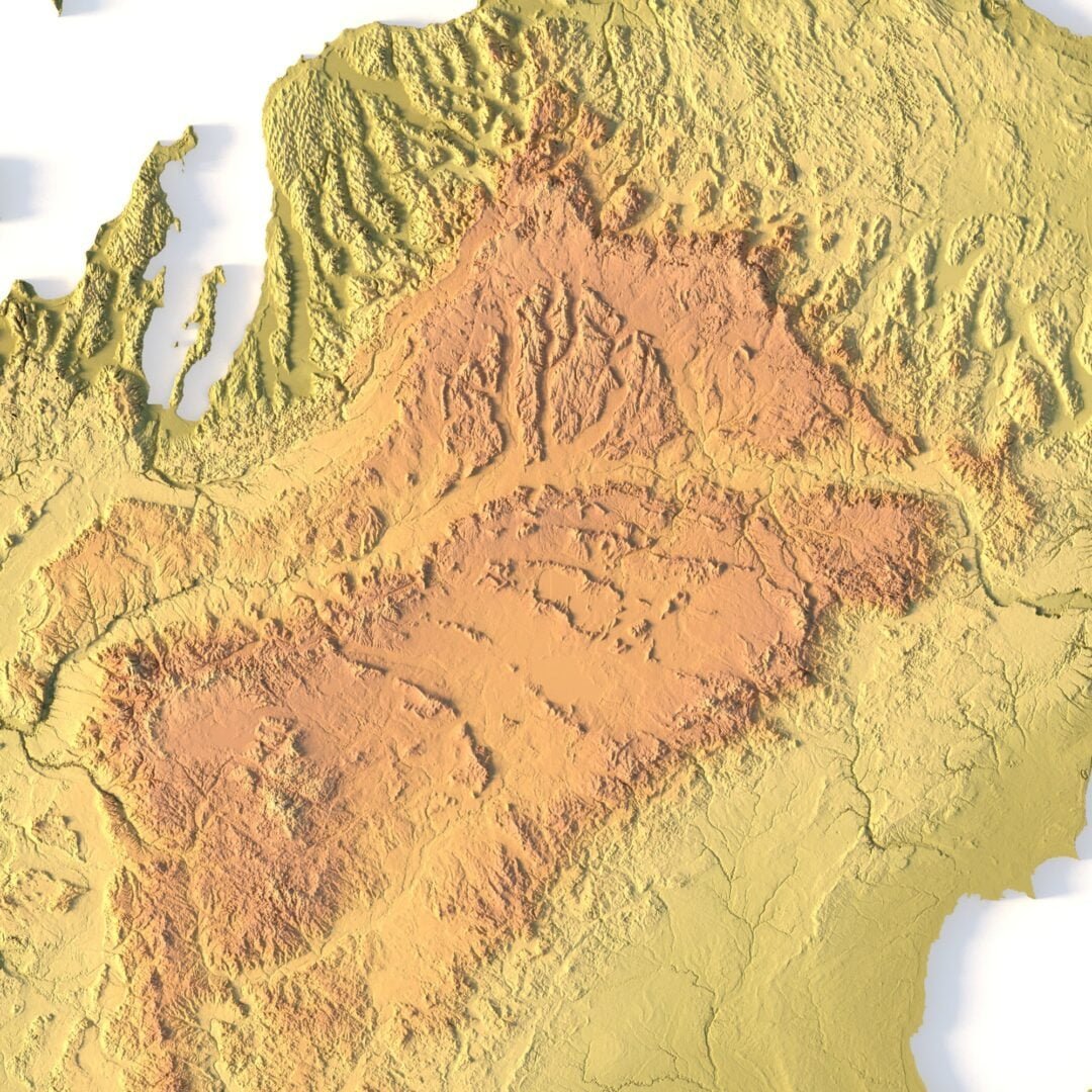 State of Michigan terrain 3D Print model | 3D Models and 3D Maps