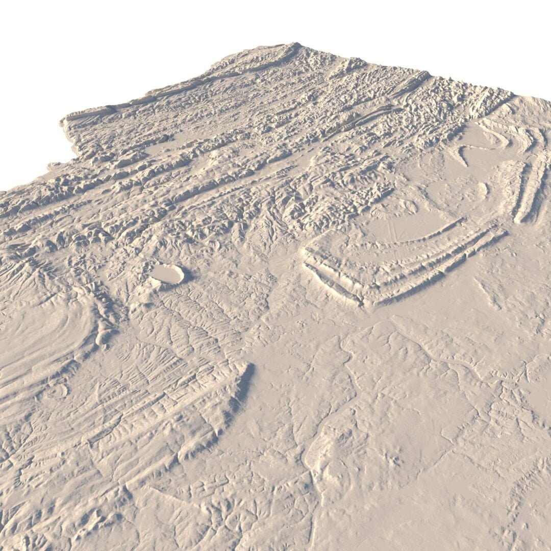 State of New Jersey terrain 3D Print model | 3D Models and 3D Maps