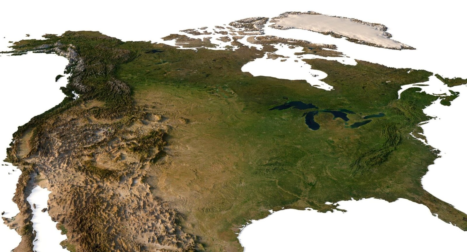 North America 3D model | 3D Models and 3D Maps