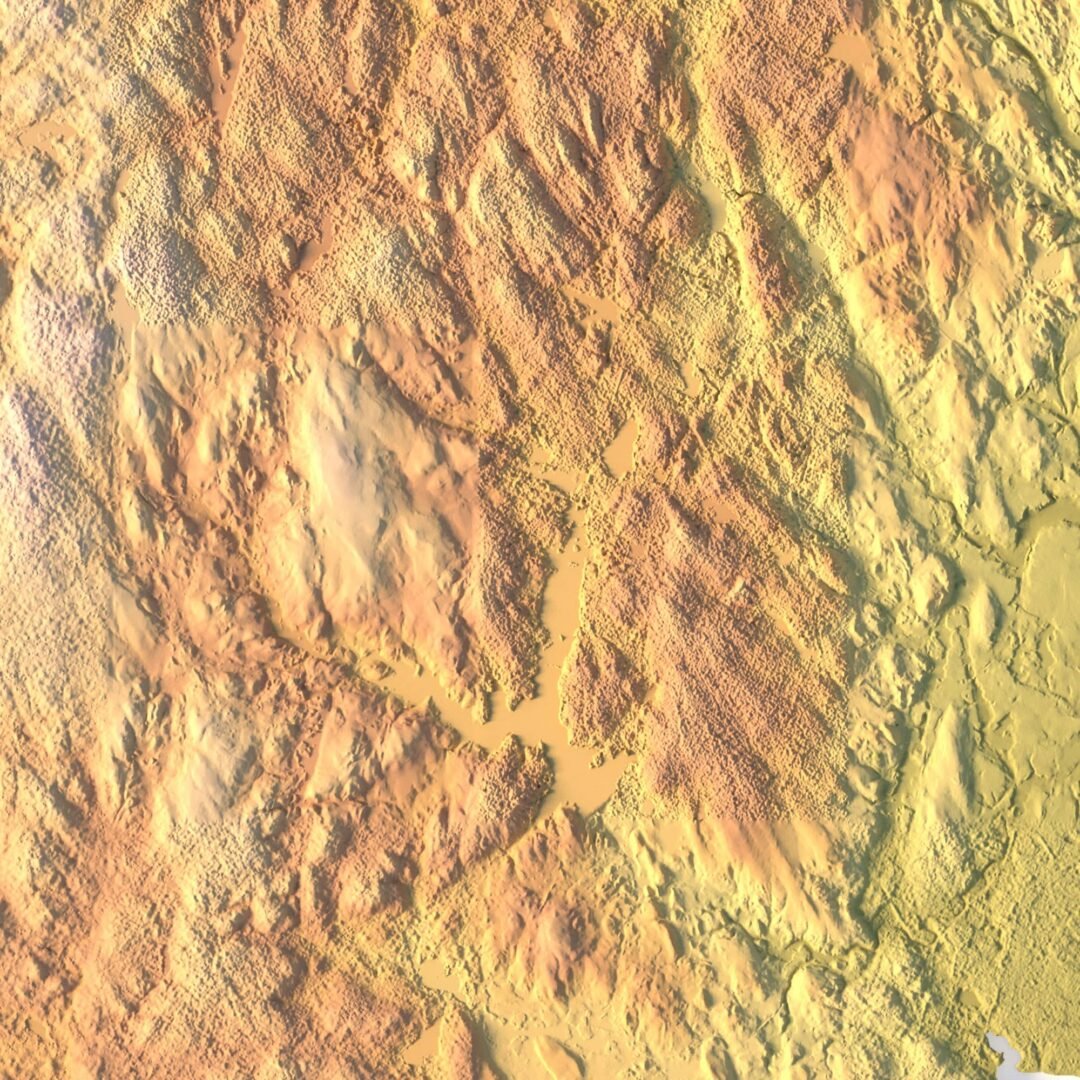 State of Rhode Island terrain 3D Print model | 3D Models and 3D Maps