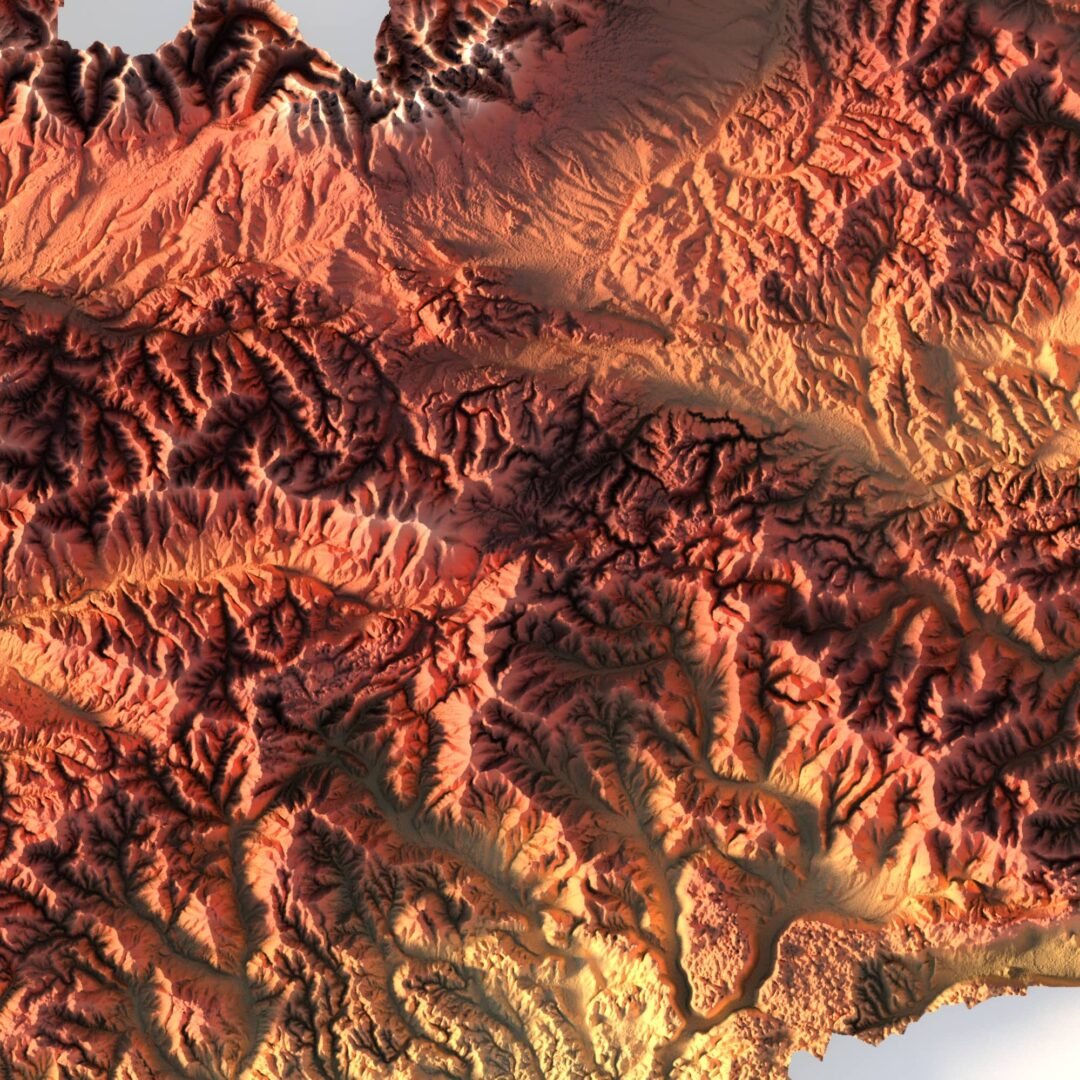 Relief map of Slovakia | 3D Models and 3D Maps