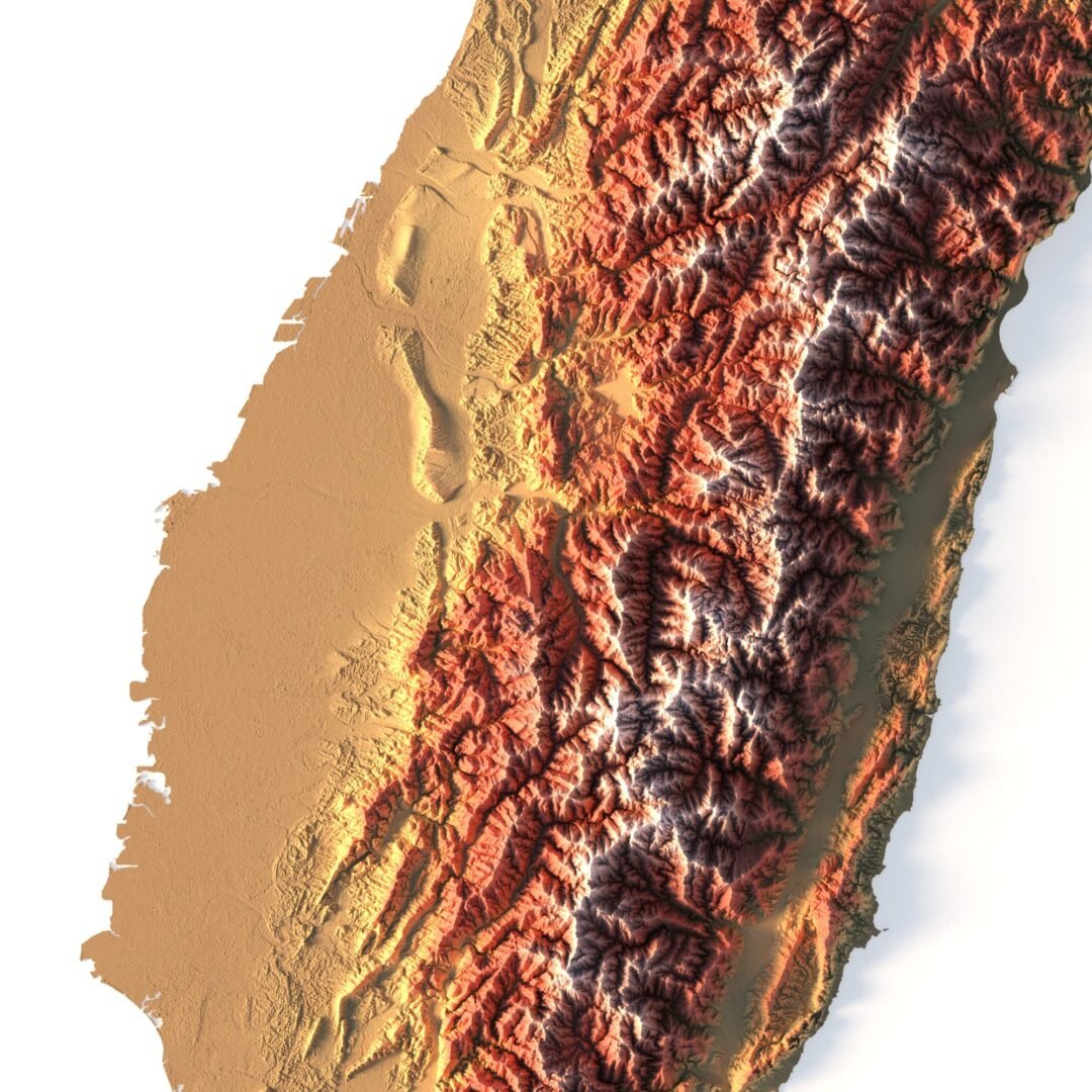 Relief map of Taiwan | 3D Models and 3D Maps