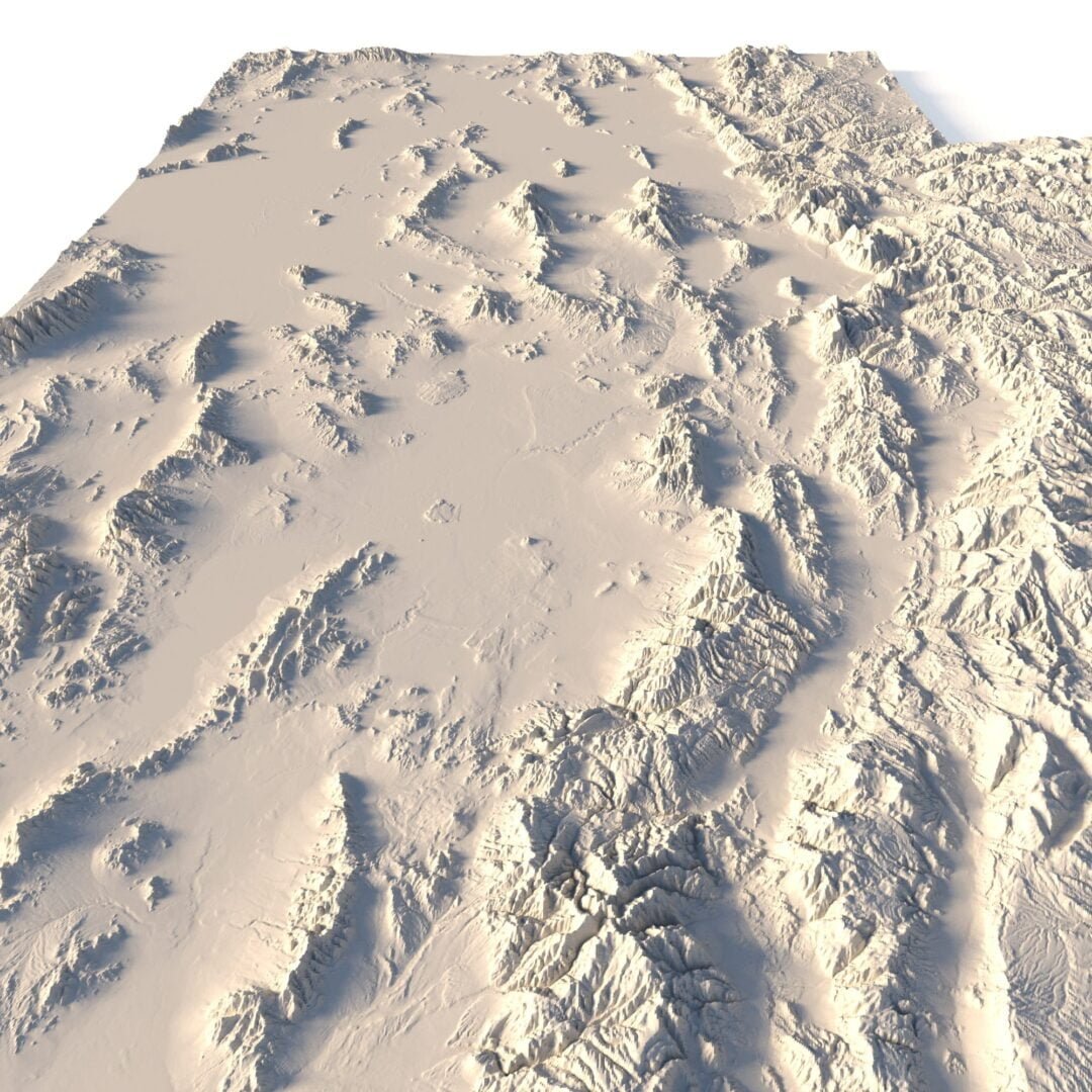 State of Utah terrain 3D Print model | 3D Models and 3D Maps