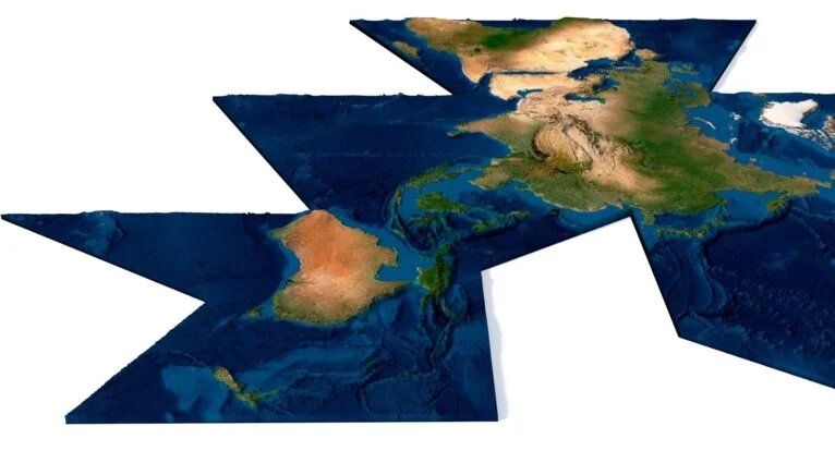 Dymaxion World Map | Custom 3D Models and 3D Maps