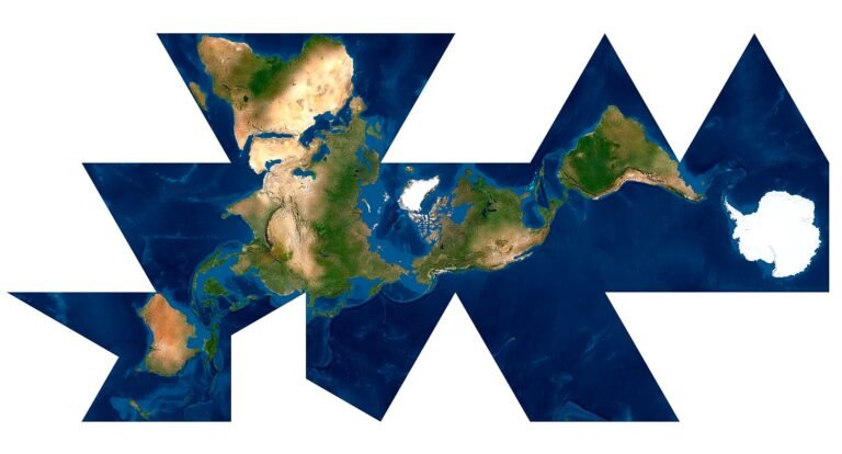 Dymaxion World Map 3D – Fuller Projection with Global Mapping