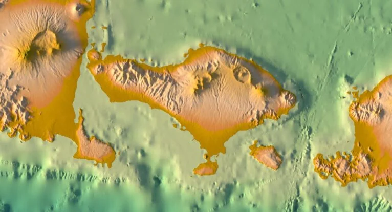 Bali 3D terrain without water | Custom 3D Models and 3D Maps