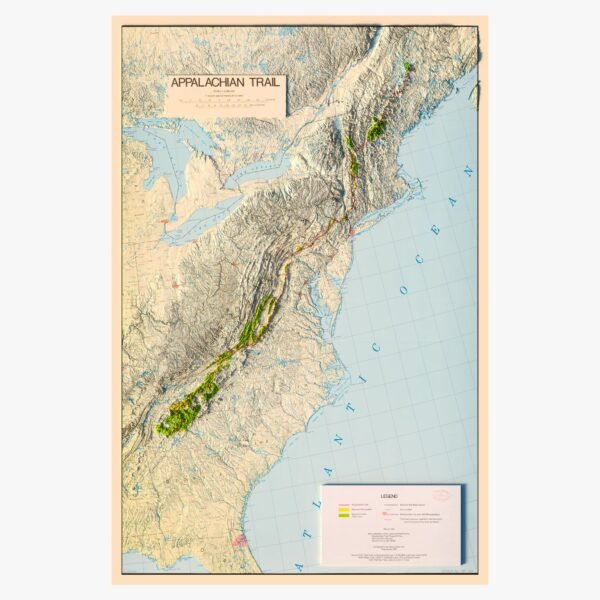 Appalachian Trail 1981 Relief Map | 3D Models and 3D Maps