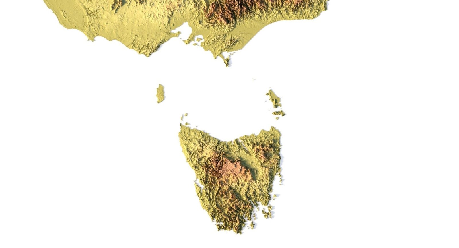 Australia 3D model terrain | Custom 3D Models and 3D Maps
