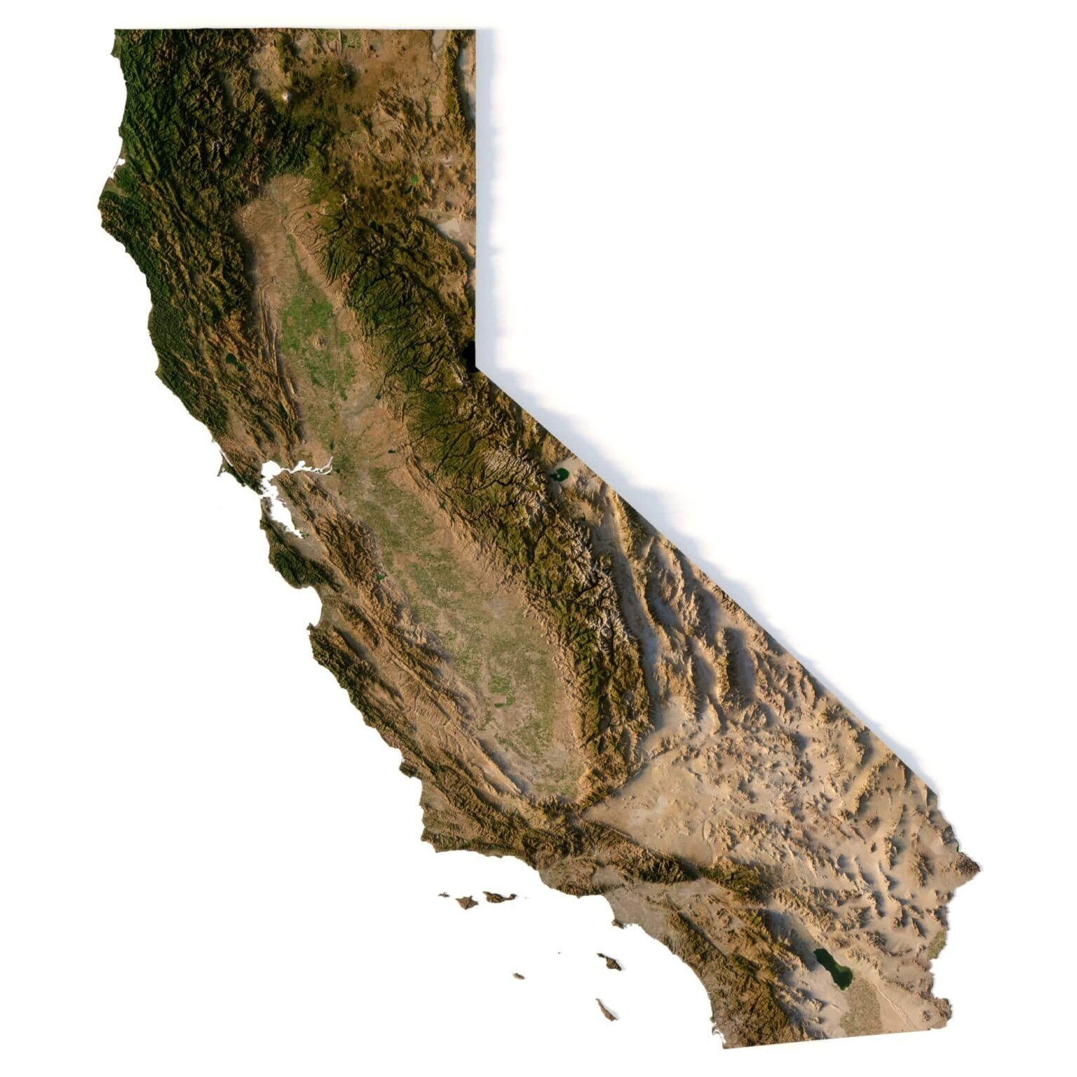 California 3D model terrain | Custom 3D Models and 3D Maps