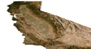 California 3D model terrain | Custom 3D Models and 3D Maps