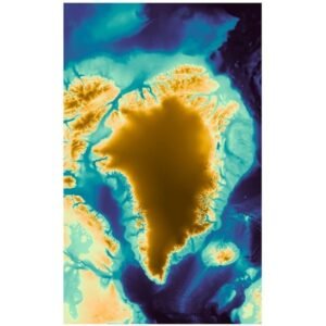 Greenland 3D terrain without water | Custom 3D Models and 3D Maps