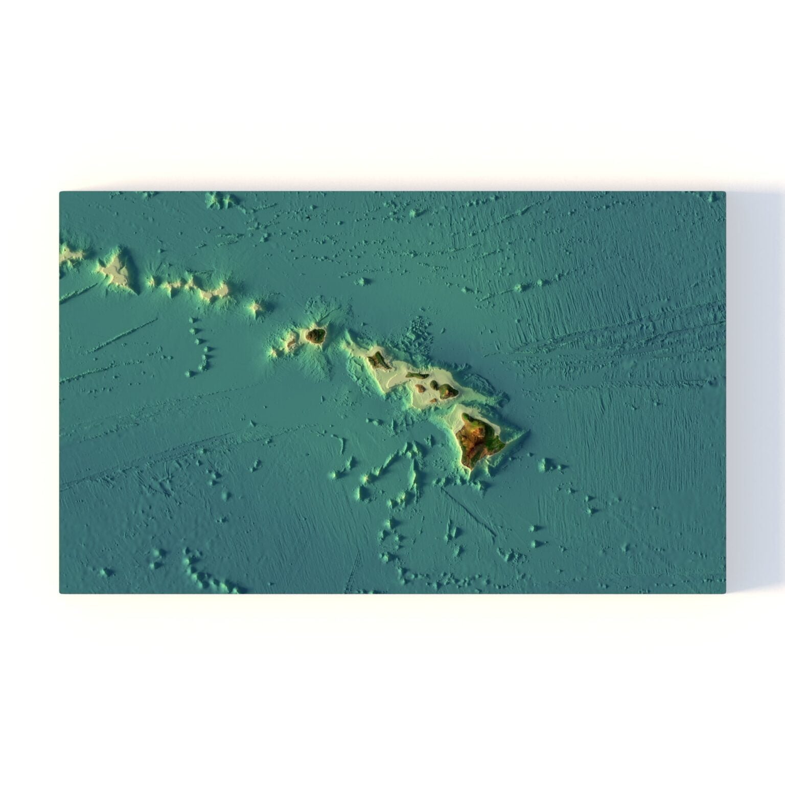 Hawaii 3D terrain without water | Custom 3D Models and 3D Maps