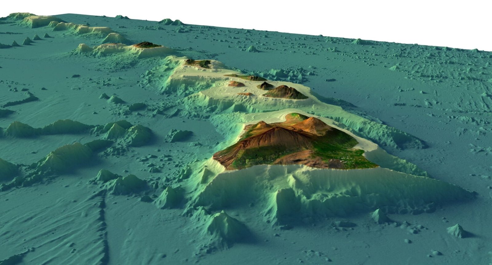 Hawaii 3D relief without water | 3D Models and 3D Maps