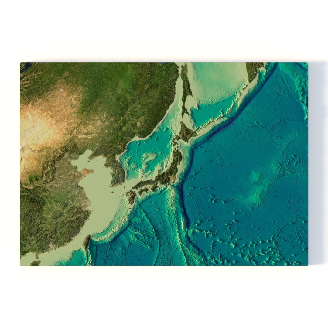 Hawaii 3D terrain without water | Custom 3D Models and 3D Maps