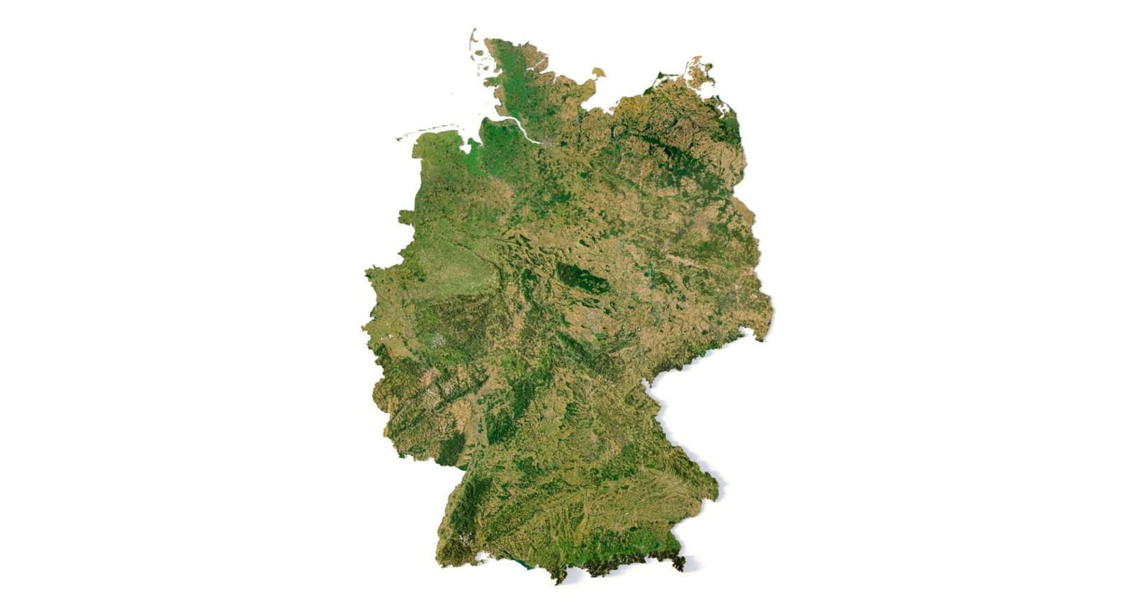 Germany 3D model terrain | Custom 3D Models and 3D Maps
