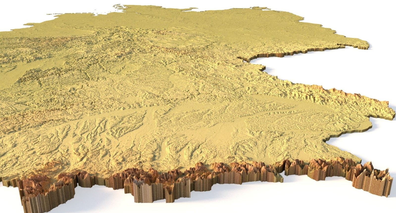 Germany 3D model terrain | Custom 3D Models and 3D Maps