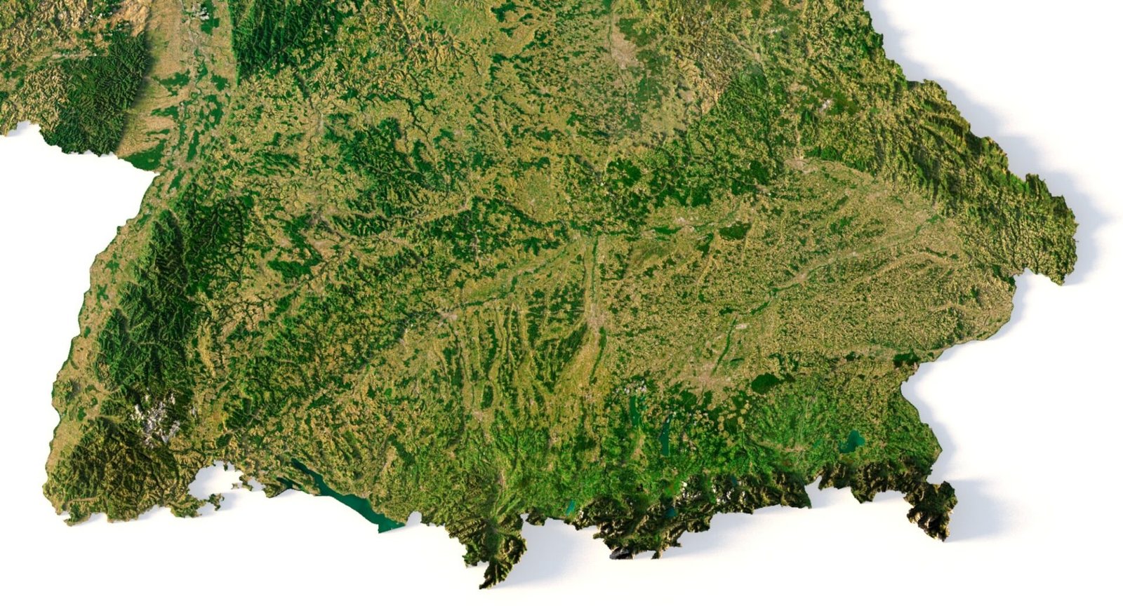 Germany 3D model terrain | Custom 3D Models and 3D Maps