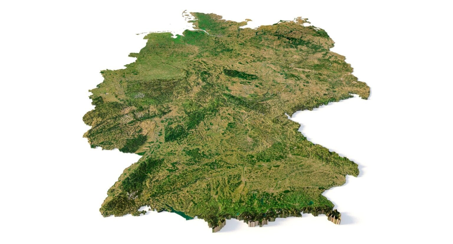 Germany 3D model terrain | Custom 3D Models and 3D Maps