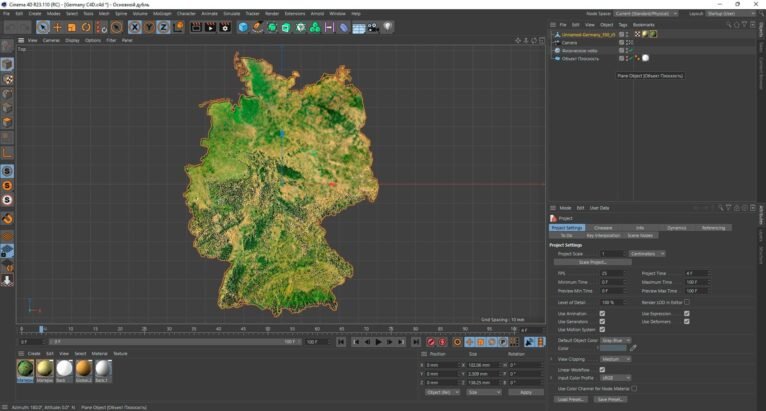Germany 3D model terrain | Custom 3D Models and 3D Maps