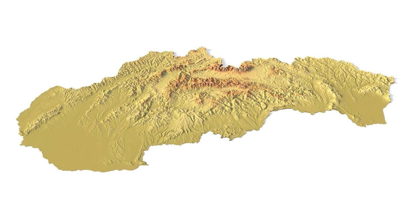 Slovakia 3D model of the terrain | 3D Models and 3D Maps download