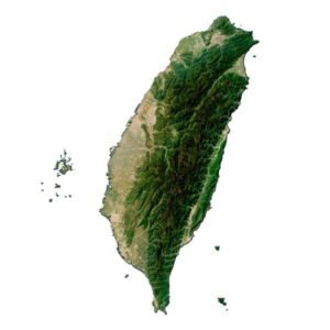 Taiwan 3D model of the terrain | Custom 3D Models and 3D Maps