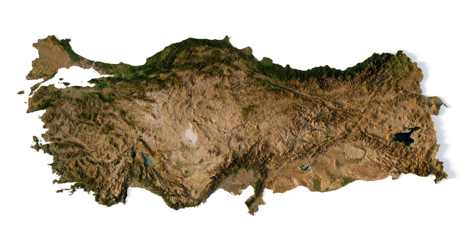Turkey 3D model terrain | Custom 3D Models and 3D Maps