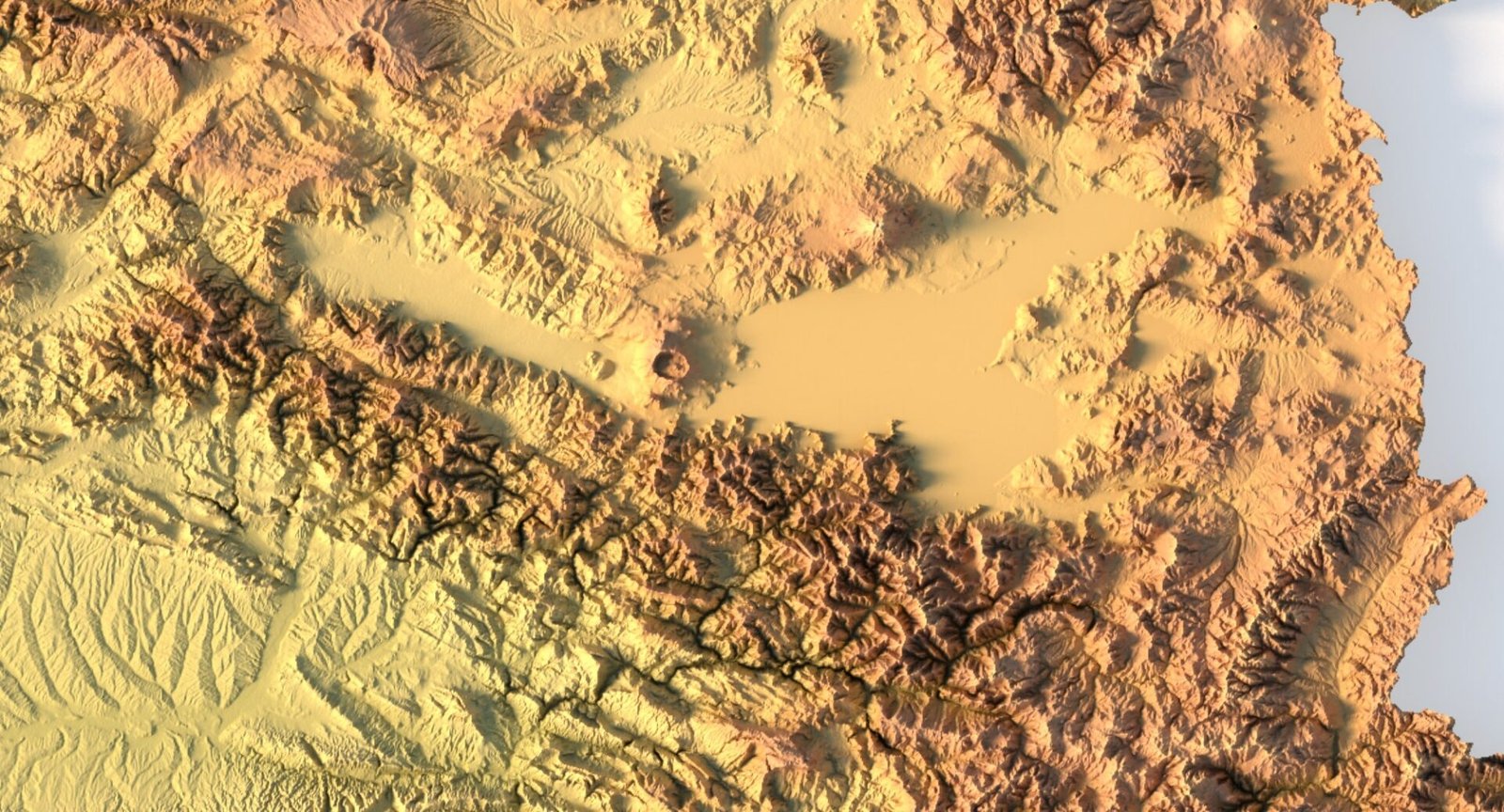 Turkey country terrain 3D model | 3D Models and 3D Maps of Turkey relief