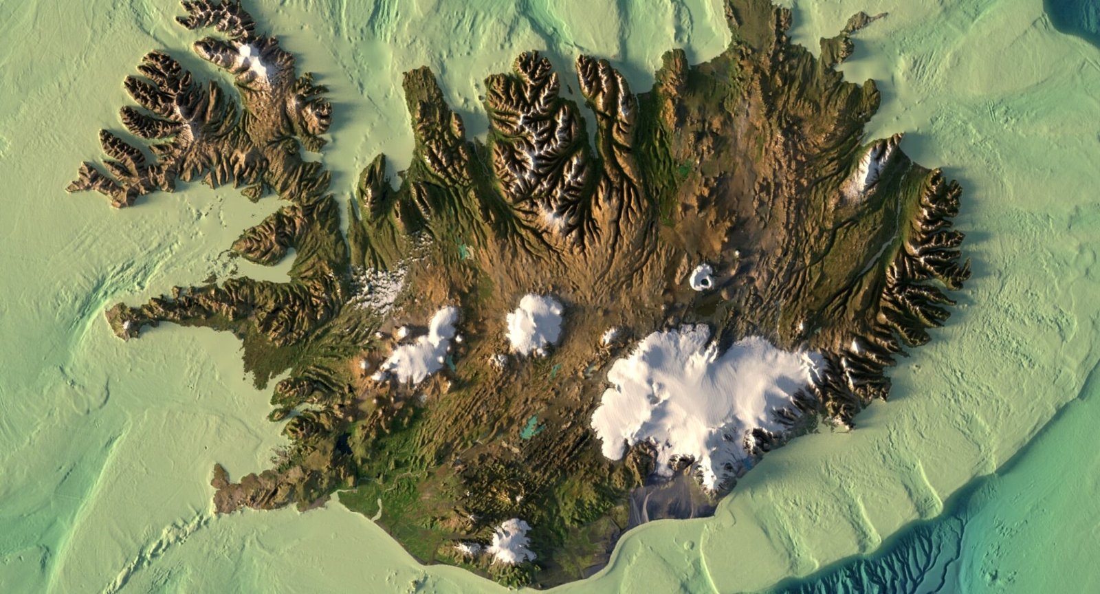 Iceland Terrain Without Water 3D Model | 3D Models and 3D Maps