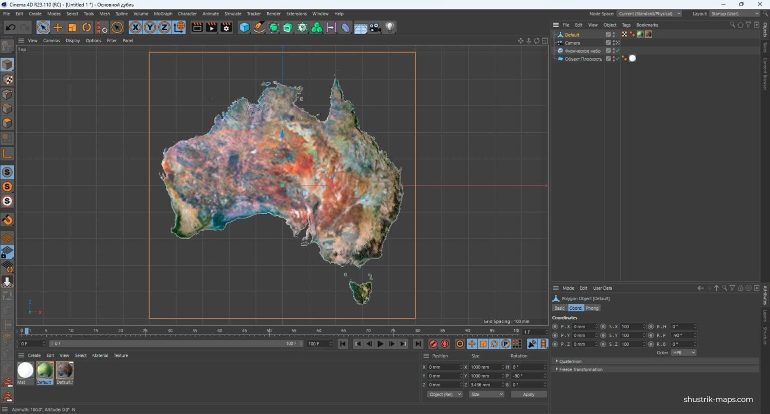 Australia 3D Terrain Map | High-Res Topography & Elevation Model