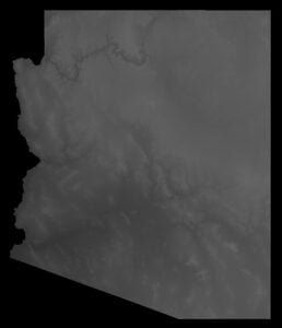 Buy Arizona State 3D Model Terrain Map for 3D Design and Art