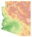 Buy Arizona State 3D Model Terrain Map for 3D Design and Art