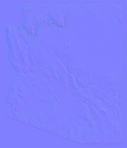Buy Arizona State 3D Model Terrain Map for 3D Design and Art